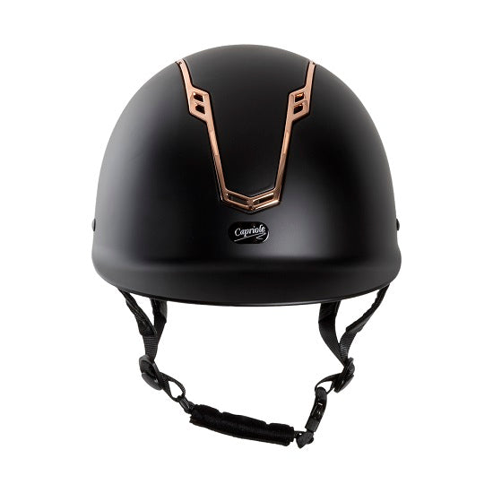 Capriole Lucy Helmet Black and Rose Gold — Saddle Creek