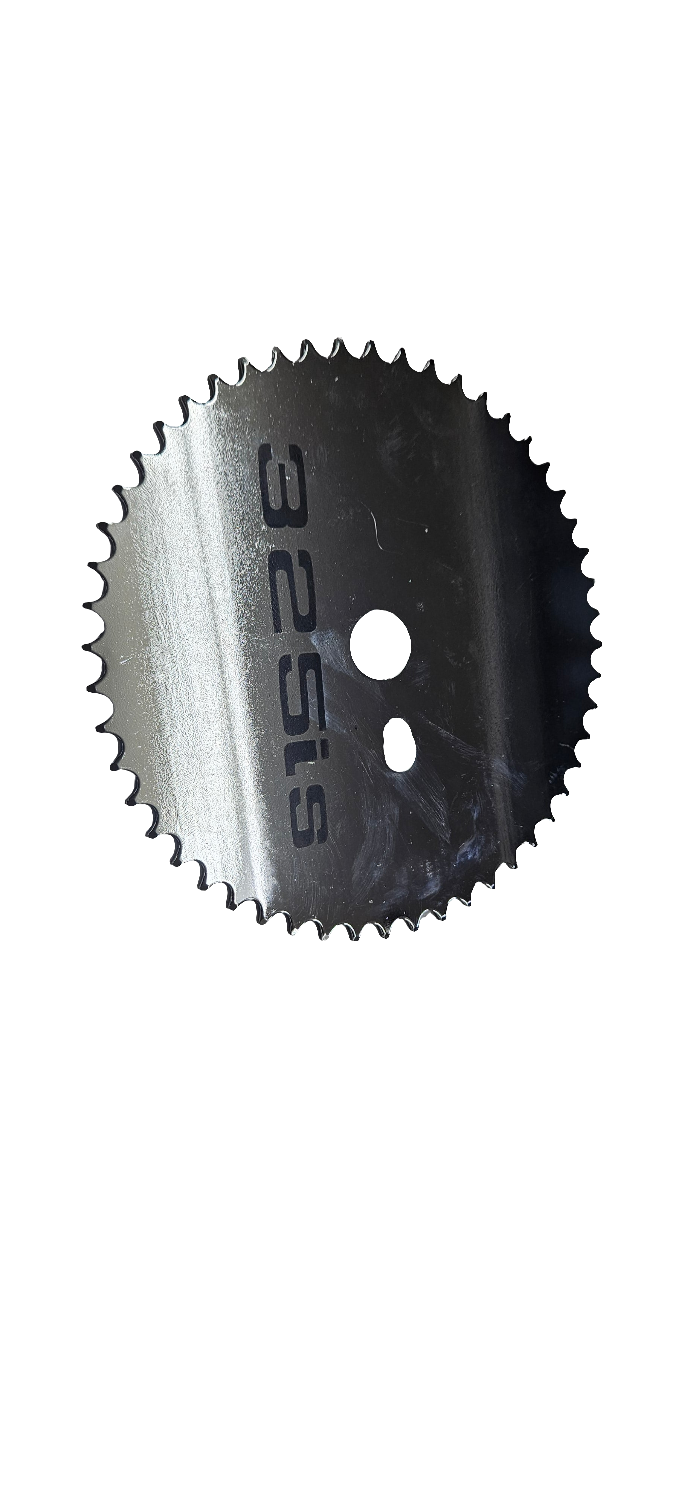 Chain wheel bmx 52t 325 IS silver chrome — Saddle Creek