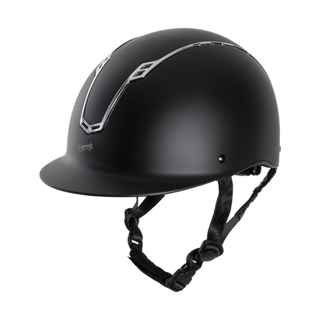 Capriole Lucy Helmet Navy and Nickle — Saddle Creek